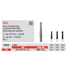 Diamant 802L/016 FG rund med belagd hals medium